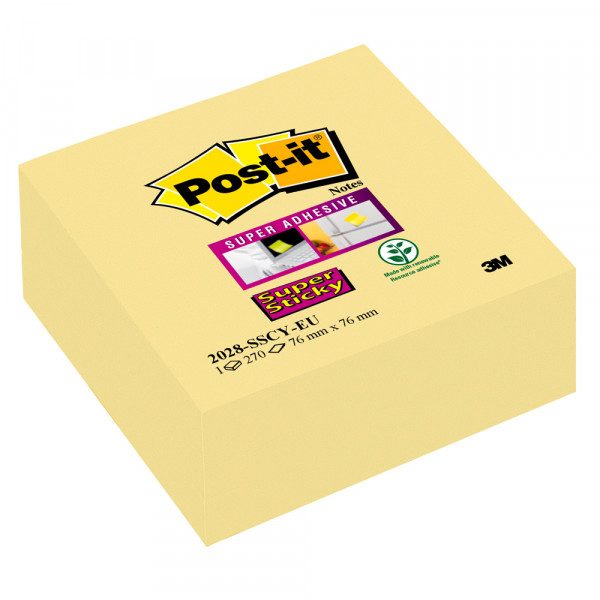 Foglietti Post-it® Super Sticky Giallo Canary™ | IoUfficio